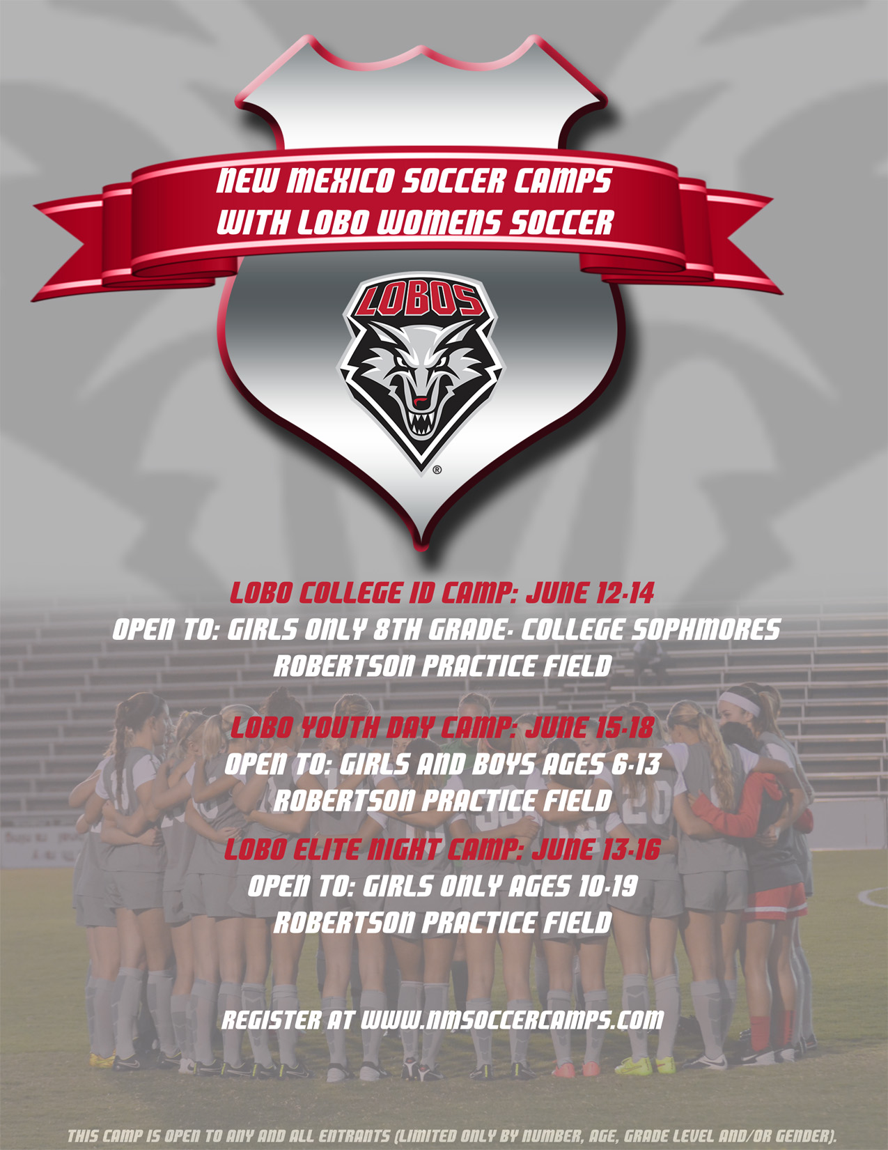2015 Lobo Women Soccer Camps - New Mexico Youth Soccer